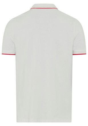 HUGO BOSS Poloshirt Dinoso Kragen mit kontrastfarbigem Streifen, Slim Fit, Logodruck