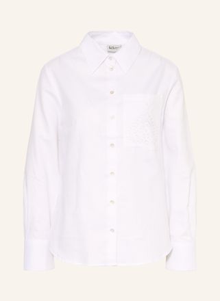 Luis Trenker Hemdbluse Lubarabella Mit Lochspitze weiss