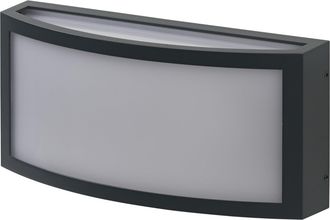 Osram ENDURA CLASSIC CUADRA Außenleuchte, Wandleuchte, E27-Fassung, dunkelgrau, Aluminium, schnelle & einfache Installation, mattierter Diffusor, IP65 Schut