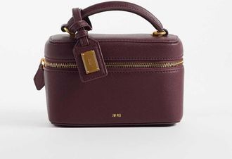 JW PEI Cleo Top-Handle-Vanity-Bag in tiefem Burgunderrot