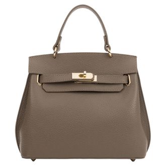 Estro & Luminara Texturierte Leder Umh&auml;ngetasche - - Bags - Damen - Braun - ONE SIZE