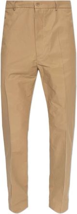 Moncler Homme, Pantalons, Beige, Taille: S Pleated Pantalons