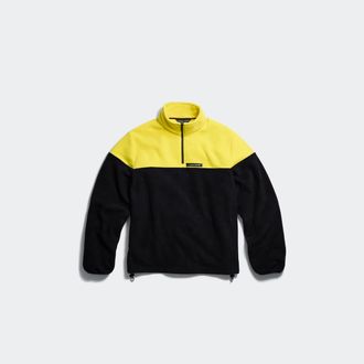 Canada Goose Loma Fleeceoberteil in Blockfarben mit halbem Rei&szlig;verschluss (M&auml;nnlich, Solar Aria/Black, M)