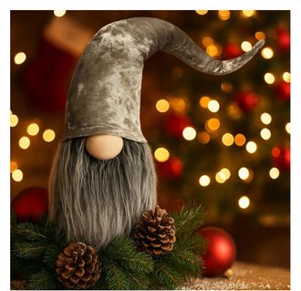 Com-Four Premium Weihnachts-Wichtel f&uuml;r die Weihnachtsdeko, winterliche Zwergen-Figur - Zipfelm&uuml;tze - skandinavische Deko-Trolle - schwedischer Gnom mit Bart u