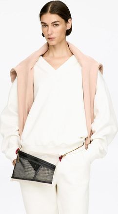 Arket Sweatshirt Mit V-Ausschnitt -Wei&szlig;