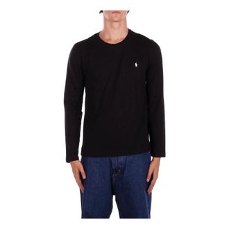 Polo Ralph Lauren Homme, Tops, Noir, Taille: L L/S Crew-Sleep Top