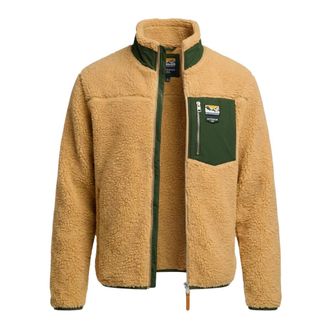 Superdry Homme, Sport, Beige, Taille: S Mountain Full Zip Fleece