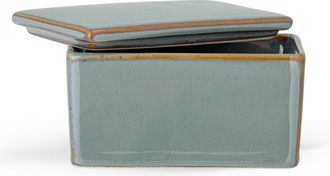 Bloomingville Butterdose Pixie, Gün, Steingut, Größe L13xH7xW9 cm, glasiert, Spülmaschinengeeignet, 82052096