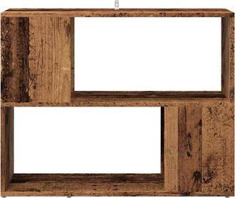 Generic Offene B&uuml;cherregale, Freistehend, Platzsparendes Aufbewahrungsregal aus Holzwerkstoff f&uuml;r B&uuml;cher, Dekoration und Medien (Altes Holz)