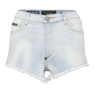 Philipp Plein Femme, Shorts, Bleu, Taille: W29 Denim Shorts