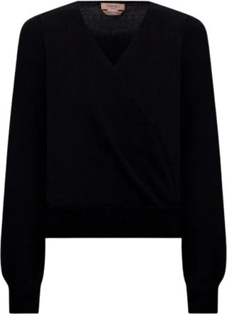 Twinset Femme, Pulls, Noir, Taille: 36 FR Tricot col en V