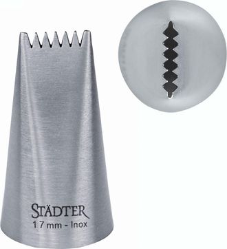 St&auml;dter Spritzt&uuml;lle, Edelstahl, Silber, 11 mm
