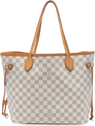 Louis Vuitton Shopper - Damier Azur Neverfull MM - Gr. unisize - in Weiß - für Damen