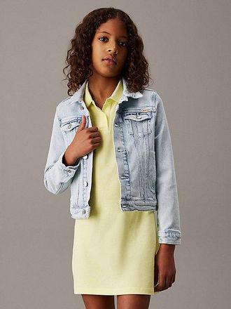 Calvin Klein Trucker-jacke Aus Denim - Clean Sky Blue - M&auml;dchen - 4