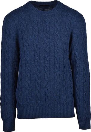 Fay Homme, Pulls, Bleu, Taille: 2XL Maglione Girocollo
