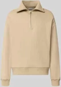 Drykorn Regular Fit Sweatshirt aus Baumwoll-Mix mit Troyer-Kragen