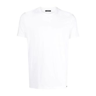 Tom Ford Baumwoll-T-Shirt mit Rundhalsausschnitt und Logo - - Tops - Herren - Wei&szlig; - XL