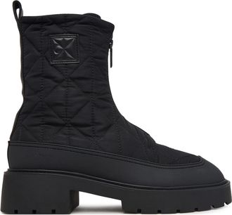 Calvin Klein Stiefeletten Calvin Klein Chunky Zip Boot Mat Mix Aop Em HW0HW03205 Schwarz
