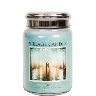 Village Candle Rain Duftkerze im Glas, groß, 740 ml