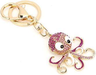 ZJchao Pendentif Porte-cl&eacute;s en Design Poulpe pour Breloque de Sac et Cadeau danniversaire