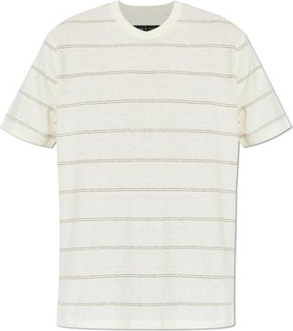 Rag & Bone Homme, Tops, Beige, Taille: L T-shirt &agrave; rayures