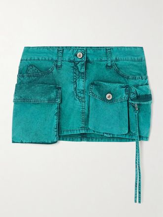 The Attico Mini-jupe En Jean - Bleu