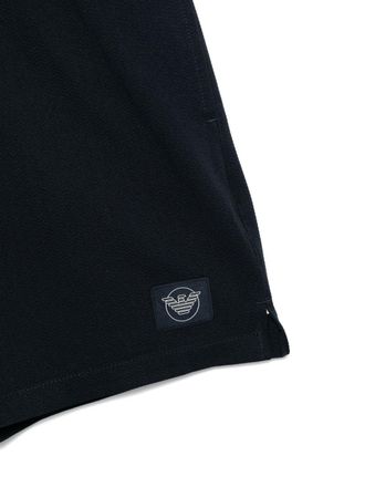 Emporio Armani Logo Patch Swim Shorts - Black