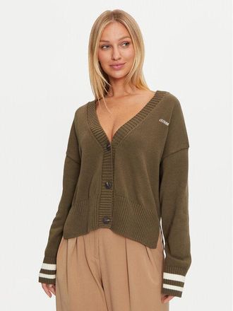 Guess Strickjacke W4BR81 Z3HM1 Khakifarben Regular Fit