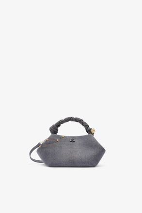 Ganni Petit sac gris d&eacute;lav&eacute; Bou - Pour Femme