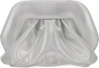 Themoir&egrave; Womens Pochette Bios Silver Polyurethane Handbags Hand Bags