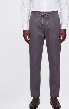 Herno Pantalon slim fit en coton avec cordon de serrage et passants