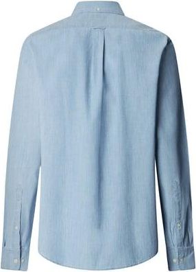 Fa&ccedil;onnable Chemise col am&eacute;ricain en denim de coton