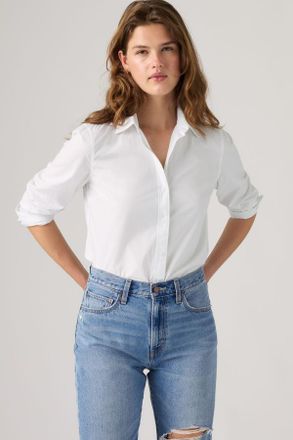 Levi's Carlile Classic Poplin Shirt - Femme - Blanc / Bright White - XL