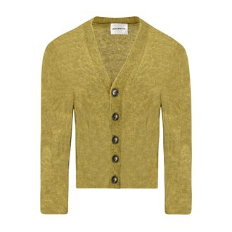 Amaranto Oliva Cardigan - - Knitwear - Herren - Gr&uuml;n - S