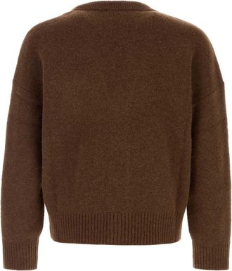 Ami Alpaca Blend Cardigan - Brown