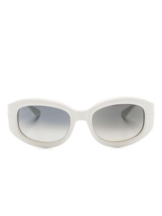 Persol PO3335 Sonnenbrille mit ovalem Gestell - Wei&szlig;