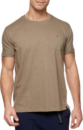 Indicode Herren INJon T-Shirt mit Brusttasche aus 100% Baumwolle | Herrenshirt Sommershirt M&auml;nner Covert Green, XXL