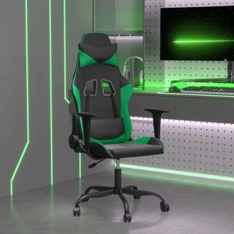 vidaXL Gaming-Stuhl Schwarz und Gr&uuml;n Kunstleder vidaXL222894