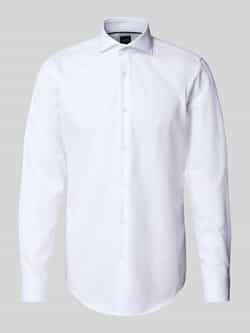 HUGO BOSS Slim Fit Businesshemd aus reiner Baumwolle