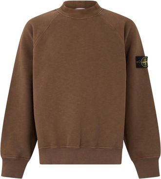 Stone Island SweaT-shirt col rond - Homme - Sweatshirts et sweats &agrave; capuche - Brun - Taille: M