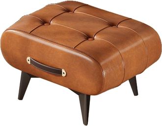 Generic Schuhbank mit Sitzfl&auml;che Sitze Aus Dickem &Ouml;lgewachstem Leder Massivholzrahmen Bis 135 Kg Belastbar Schuhregal mit Sitzbank f&uuml;r Eingangsbereich, Flur, 