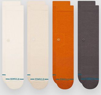 Stance Icon Crew 4 Pack Socks canvas