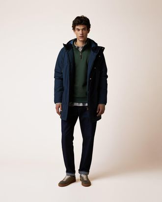 Faguo Parka imperm&eacute;able chaude bleu