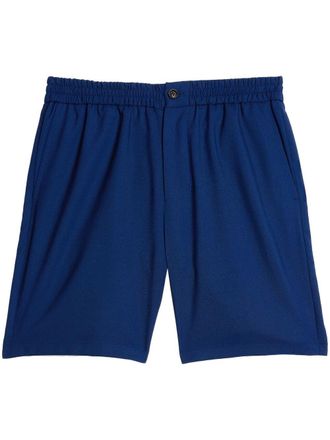 Ami short droit en laine - Bleu