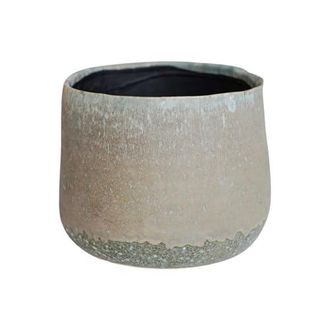 Ivyline Pflanzk&uuml;bel Pflanzgef&auml;&szlig; Keramik grau klein