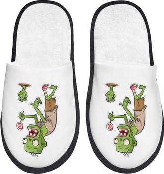 Generic Unisex Pantoufles Hommes Personnages de dessins anim&eacute;s zombies dHalloween Chausson Maison Classiques Chaussons Homme pour Adulte Femme Ext&eacute;rieur M