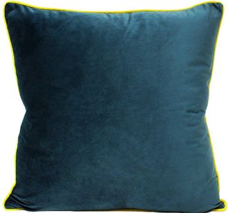 Riva Paoletti Meridian 55X55 C/C Cylon, Polyester, Teal Blau/Gelb Zylon, 55x55cm