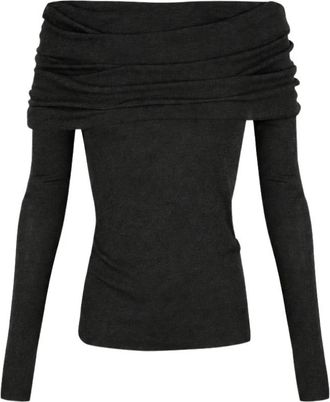 Cortana Luma Off-Shoulder Jersey - - Tops - Damen - Schwarzk - S