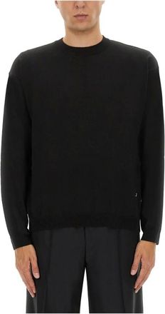 Moschino Homme, Pulls, Noir, Taille: S Maille ras du cou