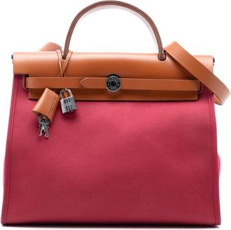 Herm&egrave;s 2014 Toile Herbag Zip 31 satchel - Rosa